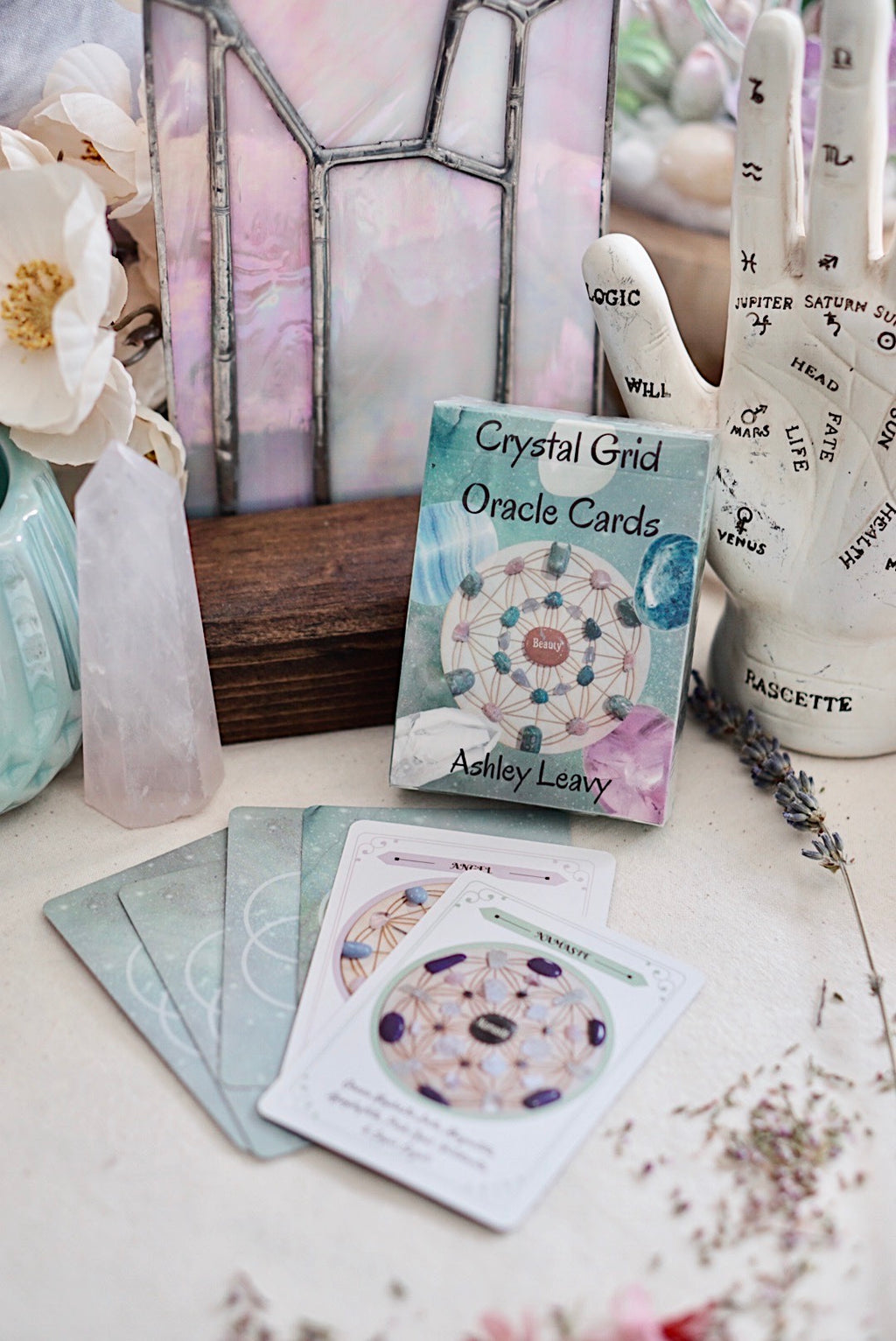 Crystal Grid Oracle Cards by Ashley Leavy